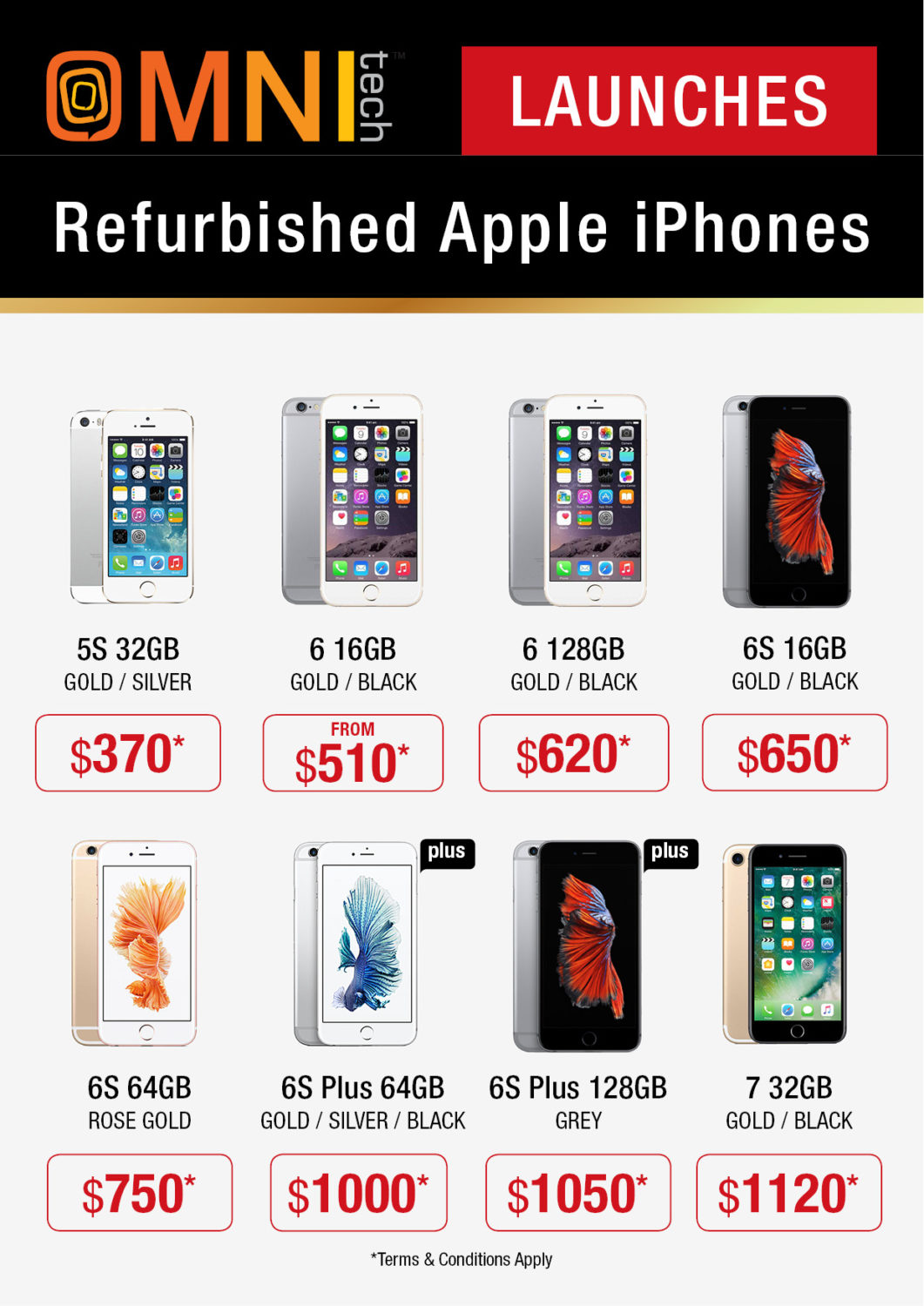 Refurbished iPhones at Omni Tech - NorthWest Shopping Centre