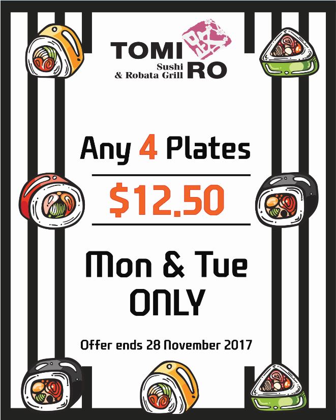 Mon & Tues Special at Tomi Ro! - NorthWest Shopping Centre