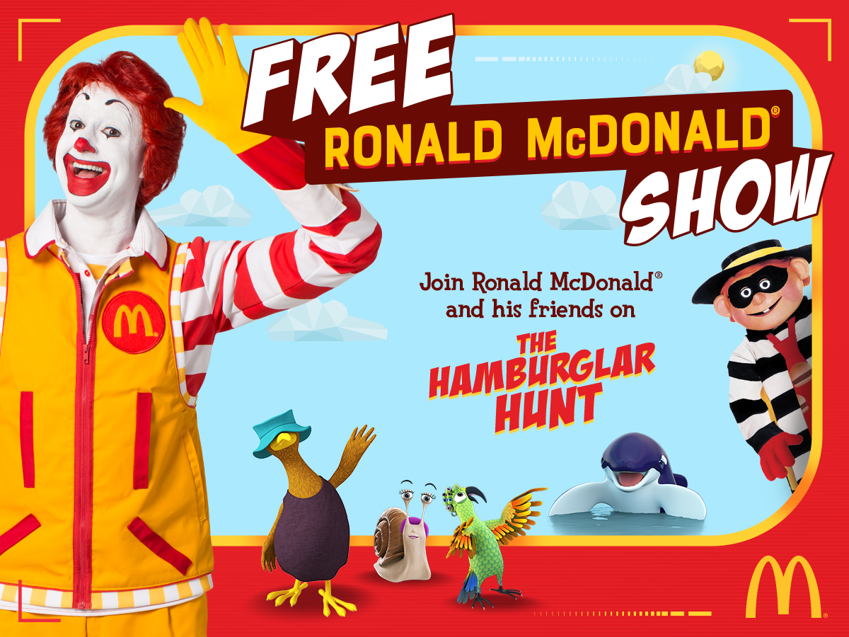 FREE Ronald McDonald Show - NorthWest Shopping Centre